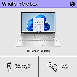 HP 2023 Pavilion Laptop for Business, 15.6" FHD IPS Touchscreen Laptop, 13th Gen Intel Core i5-1335U(Up to 4.6GHz, 10 Cores), 16GB RAM, 512GB SSD, Intel Iris Xe Graphic, Backlit KB, WiFi 6, Win 11