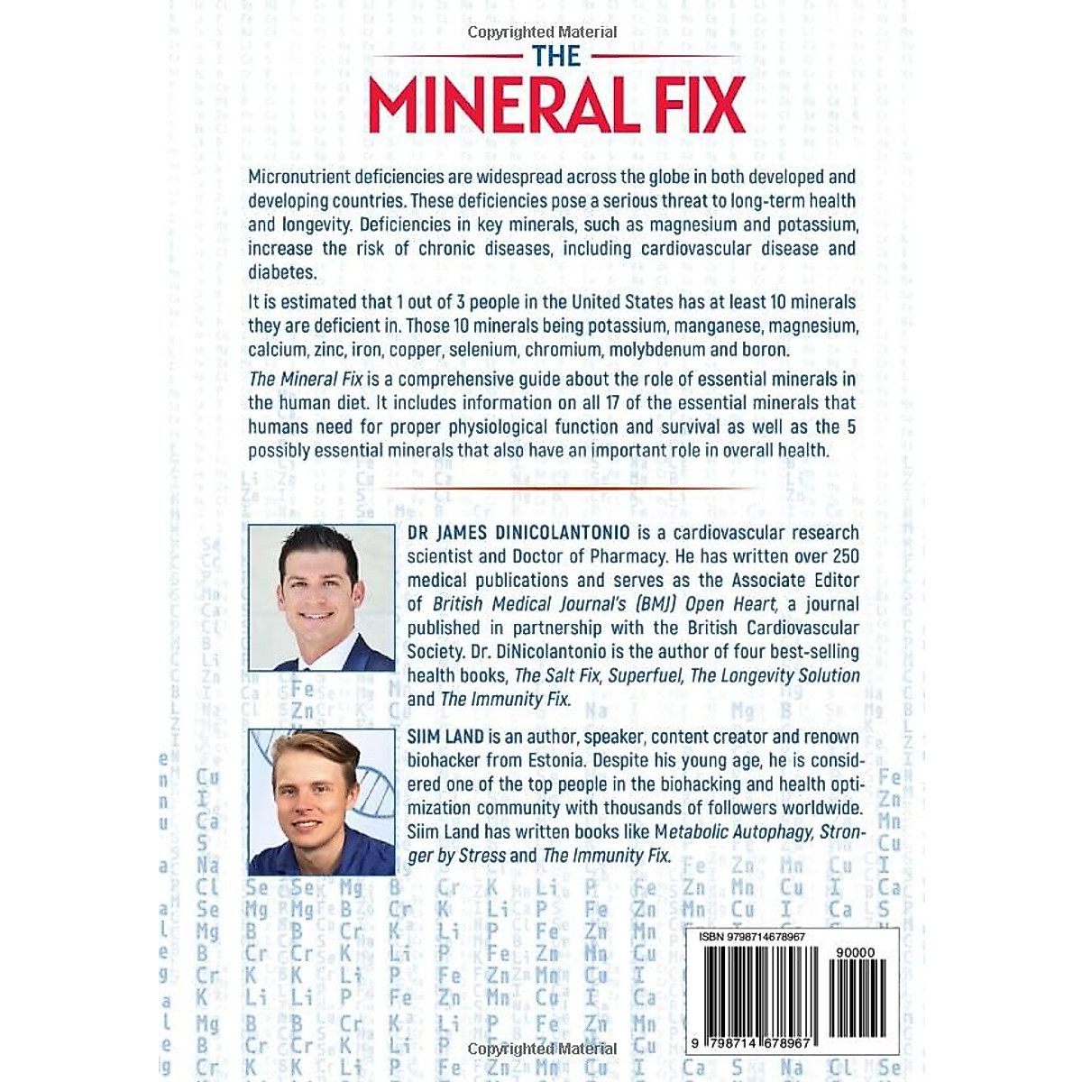 The Mineral Fix: How to Optimize Your Mineral Intake for Energy, Longevity, Immunity, Sleep and More