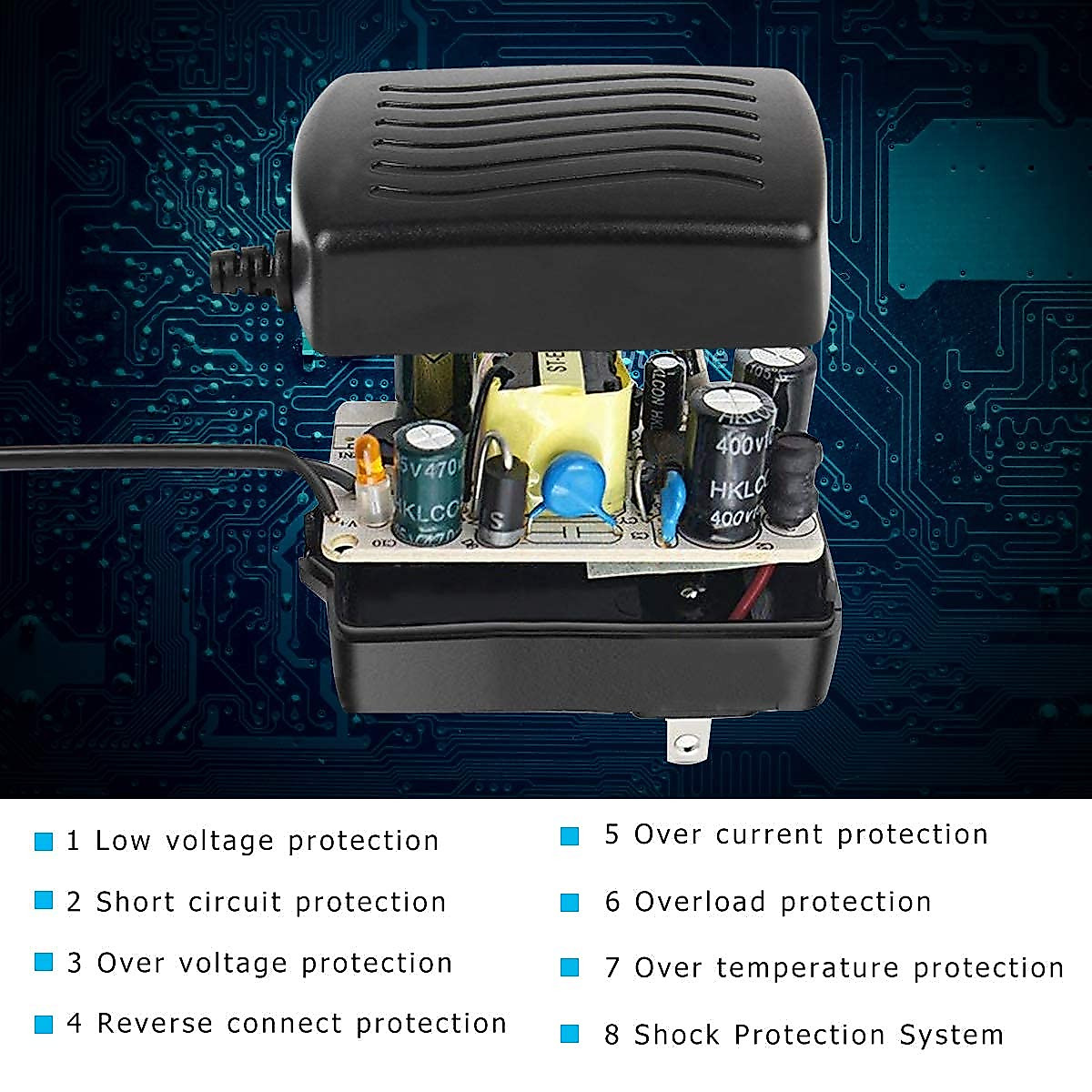 12V 3A Power Supply Adapter SUEPRNIGHT AC 100-240V to DC 12 Volt Power Supply Transformer Converter with 5.5mm x 2.1mm Plug for Router Led Strip Lights CCTV Camera