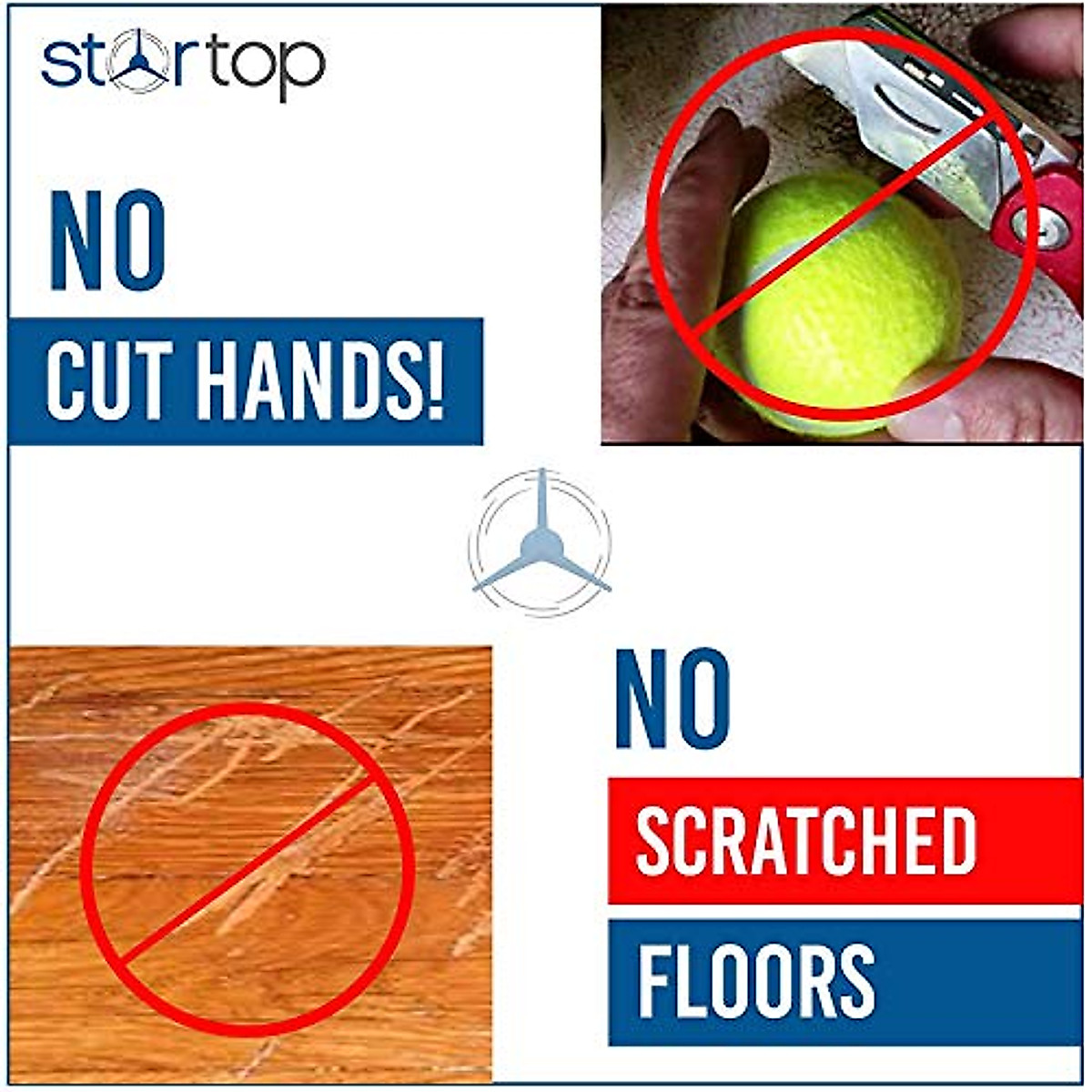 STARTOP Deluxe Pre Cut Walker Tennis Ball Glides - Walkers Legs Universal Precut Glide Balls, Accessories Gifts for Elderly Seniors or Medical Rehab (Yellow)