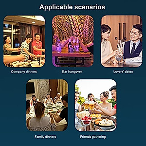 Alcohol Detector, Easy to Use Alcohol Breath Tester Detector Electrochemical Sensors Widely Used DC5V for Family Dinners for Bar Hangover