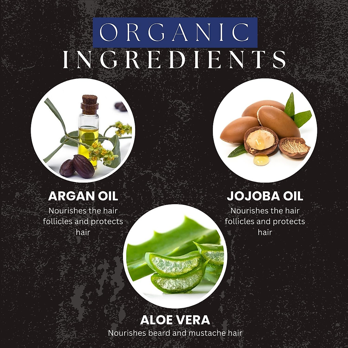 AMAzing Earth Beard & Mustache Holding Wax Gel for Men - Certified Organic, Strong Hold, Styling, Argan Oil, Chemical Free, 100% Vegan & Cruelty Free - 50gm