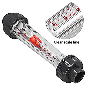 Tube Flowmeter, Clear Scoring Line Acid Resistant Stable Performance Pipe Flowmeter for Light Industry for Chemical