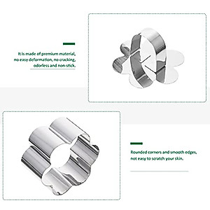 Hemoton 3 Sets Small Mousse Circle Mousse with Pusher Plum Mousse Molds Cooking Rings DIY Cookie Moulds Perforated Pastry Rings Cake Mousse Rings Simple Cake Mold Stainless Steel