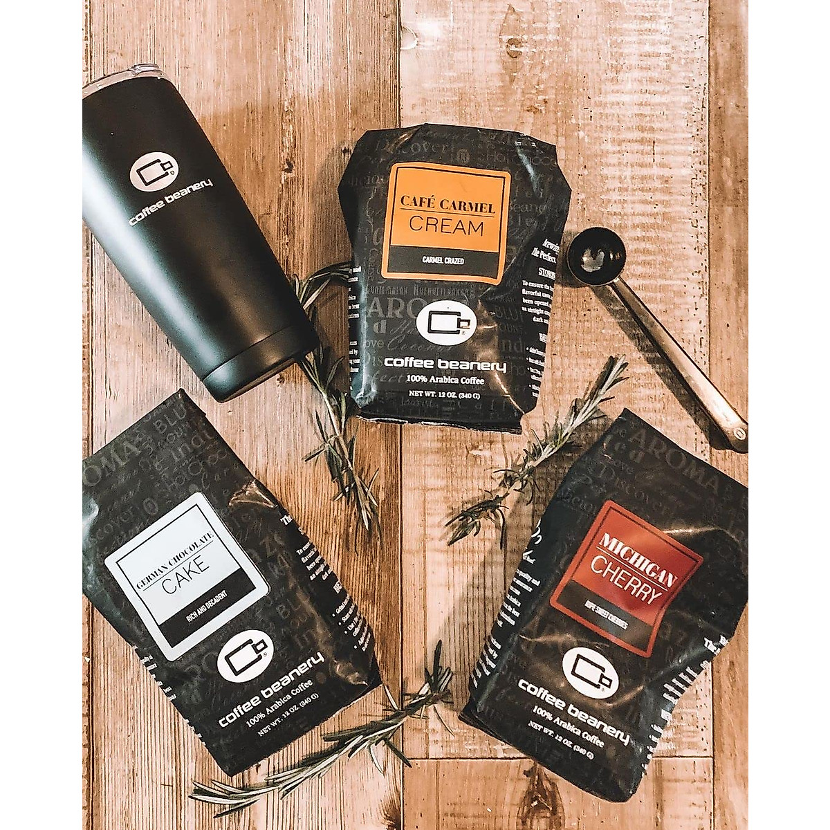 Michigan Cherry Coffee by Coffee Beanery | 12oz Flavored Coffee Ground Medium Roast Coffee| 100% Specialty Arabica Coffee Ground | Gourmet Coffee | Flavored Ground Coffee Medium Roast