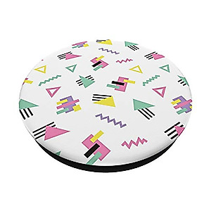 Aesthetic 80's 90's Minimalist Geometric Pattern Pop Socket PopSockets Swappable PopGrip