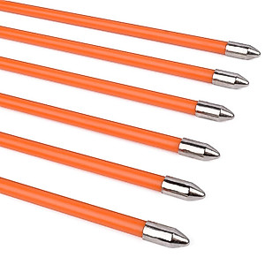 NIKA ARCHERY Fiberglass Arrows Youth Kids Practise Recurve Bows Compound Bow Shooting 12 pcs 24 inch Shafts