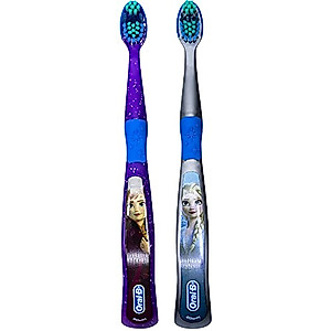 Oral-B Disney Frozen Toothbrush, 3+ YRS, Extra Soft (Characters Vary) - Pack of 2