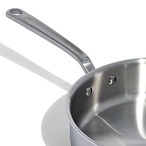Made In Cookware - 3.5 Quart Stainless Steel Saute Pan - 5 Ply Stainless Clad - Professional Cookware - Induction Compatible - Crafted in Italy