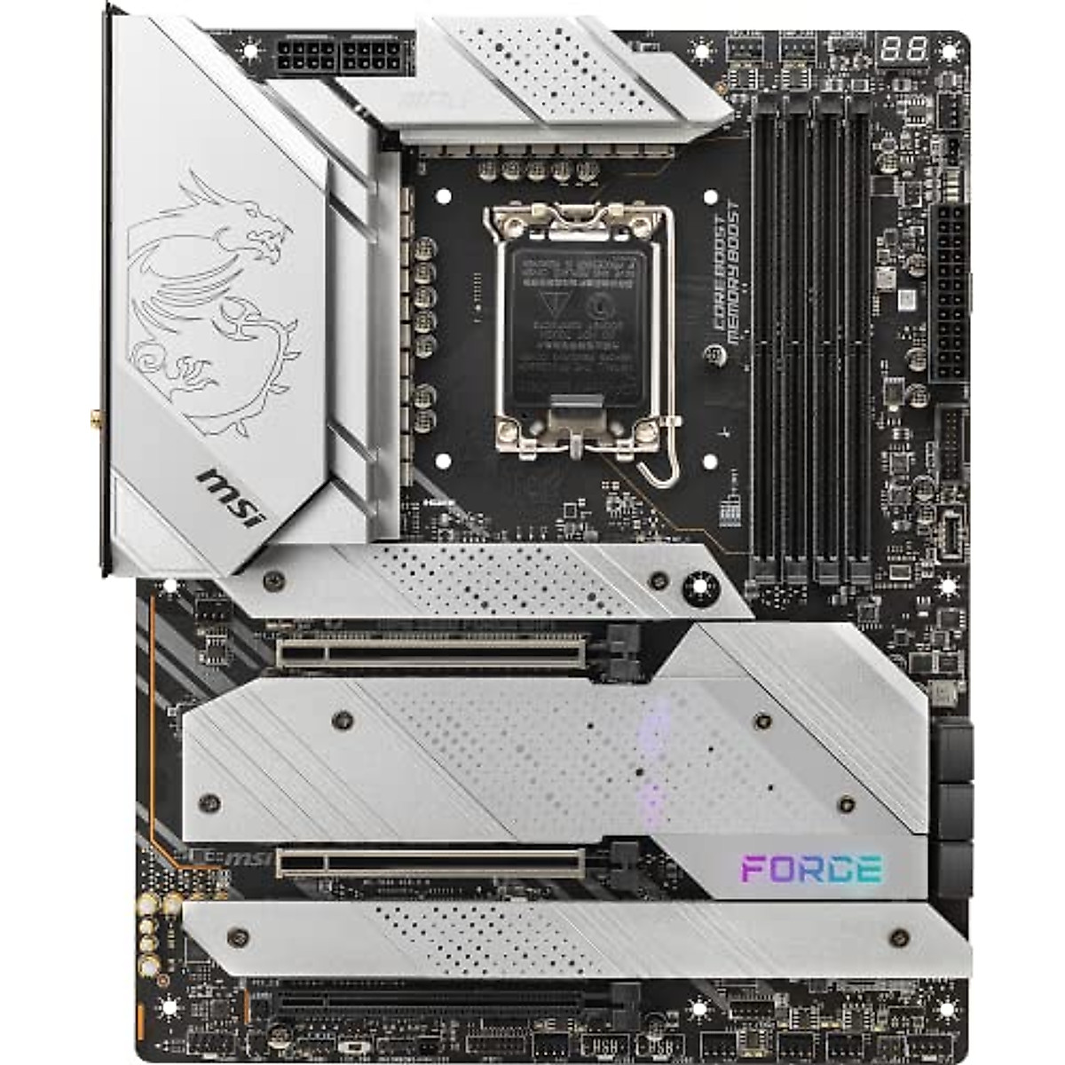 MSI Z690 Force WiFi Gaming Motherboard (ATX, 12th Gen Intel Core, LGA 1700 Socket, DDR5, PCIe 4, CFX, M.2 Slots, Wi-Fi 6E)