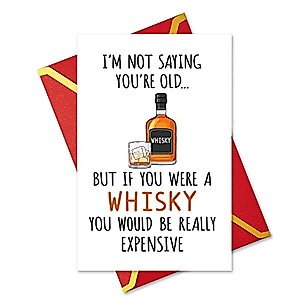 30th 40th 50th 60th Birthday Card for Women Men - Funny Bday Greeting Card for Friend Brother Son, Gag Card Gifts for Him