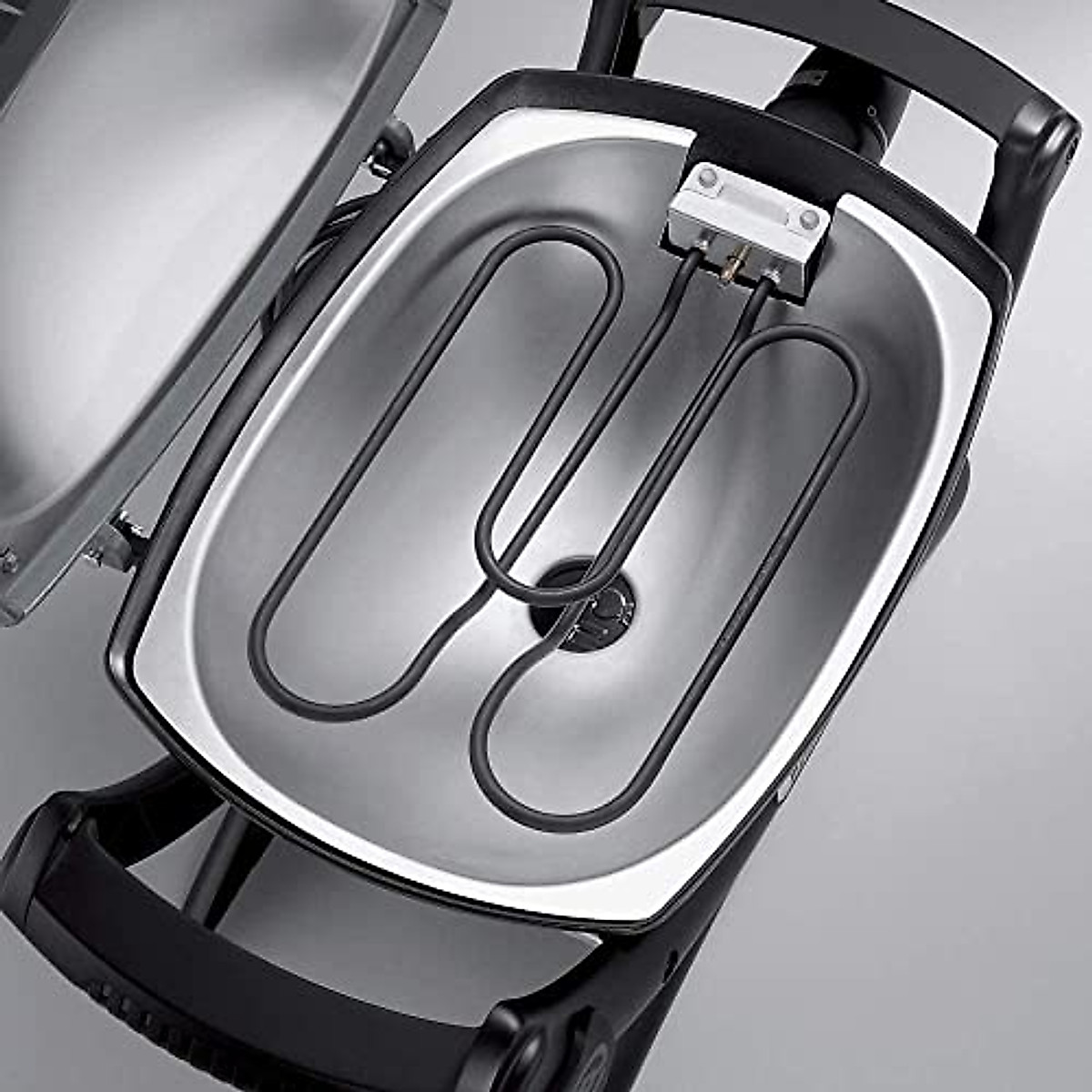 Weber 52020001 Q 1400 Electric Grill Dark Grey Bundle with Weber Q Portable Cart for Weber Q 1000 / Q 2000 Grill Black