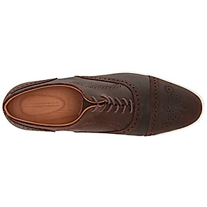 Allen Edmonds Men's Strand Cap Toes Oxford, Snuff Brown Waxed Suede, 10.5