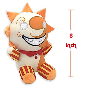 yobel 2pcs Sundrop and Moondrop Plush Toys 9.8 Inch, FNA.F Plushies, Stuffed Animal for Security Fans