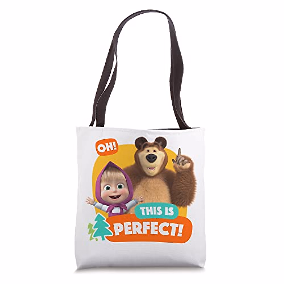Masha and the Bear. Oh, this is perfect! Tote Bag