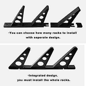 HUIMENG Snowboard Storage Rack Wall Mount Storage Holds 3 Boards Horizontal Multi Ski Wall Rack For Skis/Snowboards/Skateboards/Scooter/Hockey Sticks Ect Home and Garage Storage (OF8322)