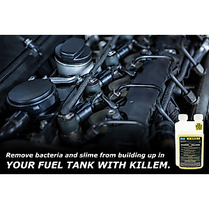 FPPF 00119 KILLEM BIOCIDE 16 OZ. BOTTLE, TREATS 1920 GALLONS OF DIESEL FUEL PER BOTTLE