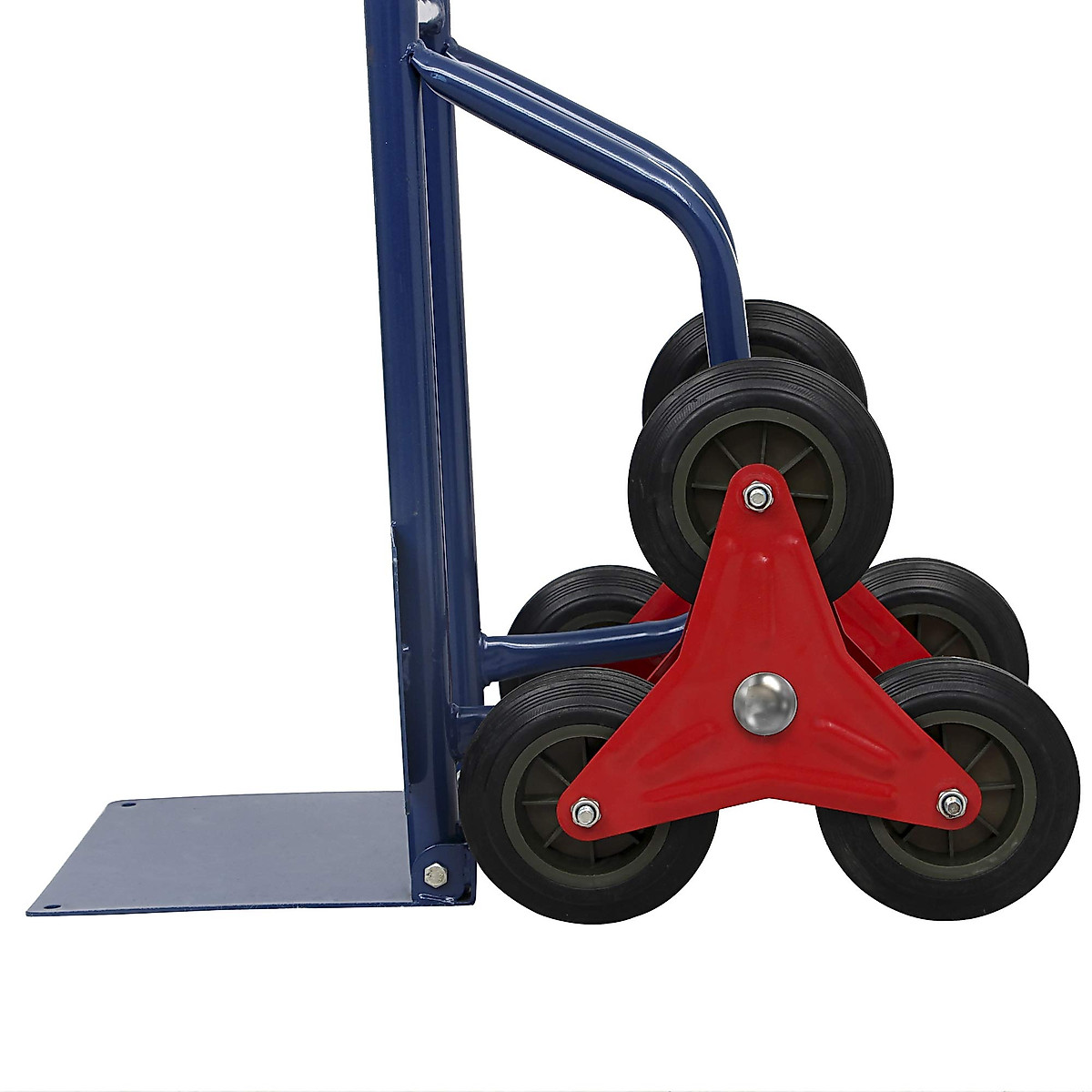 Heavy Duty Hand Truck Foldable Dolly Cart 440lbs Weight Capacity Lugages Goods Stair Transport Moving Handling Dolly Warehouse Appliance Cart Blue