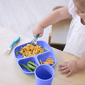 ECR4Kids My First Meal Pal Combo Set, Children's Tableware, Blue, 15-Piece