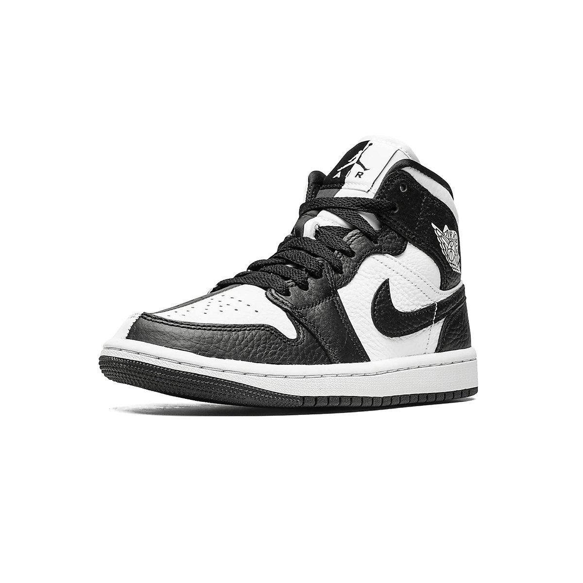 Nike Women's WMNS Air Jordan 1 Mid Trainers, Black, Electric Green, White, 6.5 Women