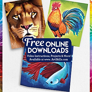 ArtSkills Acrylic Paint Set, Hobby Art & Craft Paint Kits for Adults & Kids with Paint Palette for Acrylic Painting, 30 pc