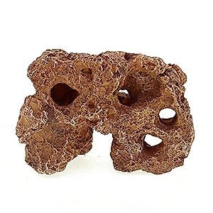 ALEGI Large Aquarium Decorations Hideouts, Resin Aquarium Rock Mountain Hideaway Caves,Artificial Sea Coral Fish Tank Decoration
