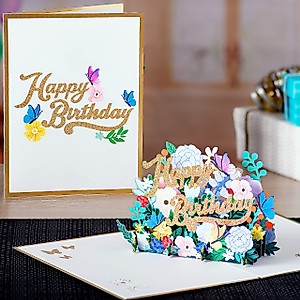 Happy Birthday Pop Up Card by DEVINE Popup Cards | 3D Birthday Card for Mom Dad | Pop Up Greeting Cards | Pop Up Birthday Cards for Women | 3D Cards Love