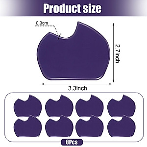 Vabean 8 Pcs Foot Pads for Dancer Forefoot Cushion Pads Metatarsal Foot Pads Gel Pads for Ball of Foot for Relieve Stress Foot Care, Purple