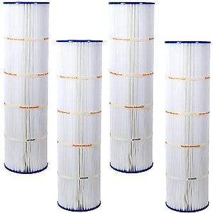 Pleatco PCC105-PAK4-EC Pool Filter Cartridge Replacement for Unicel: C-7471-4, Filbur: FC-6470, OEM Part Numbers: 817-0131, 178584, R173476, White