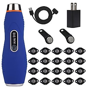 JWM Flashlight Security Guard Patrol System, iButton Touch Patrol Tour Reader with Free Cloud Software for Commercial Government Hotel Industrial, Pedometer+Alarm Clocks