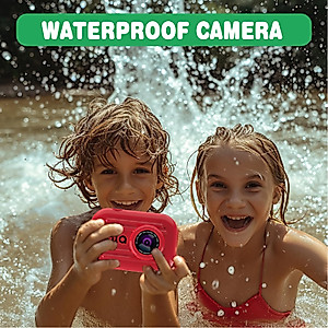 HD Kids Digital Camera,8 MP Photo and 1080P Video, 4X Zoom Waterproof and Dustproof Children's Digital Camera for Daily Use, Toys for Boys and Girls Over 3 Years Old.