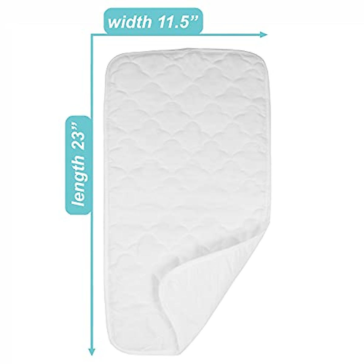 American Baby Company Changing Table Cover Set, 100% Cotton Fitted Changing Table Pad Cover Sheet (2 Pack) and Waterproof Changing Table Pad Liners (2 Pack), for Boys and Girls