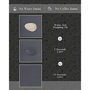 Coffee Mat-Coffee Bar Accessories-No Water Marks Dish Drying Mat-Coffee Bar Mat for Countertops Rubber Backing Bar Mat Under Coffee Maker Machine Coffee Pot-Perfect Coffee Station Organizer