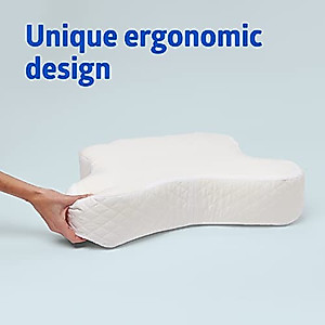 Medline CPAP Pillow (Style populates per Toggle) with Synthetic Fiber Filling Max Comfort for Stomach, Side and Back Sleepers, 15" W x 20.25" L x 4" H, 1 ea