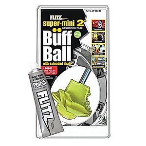 Flitz SM 10250-50 International Mini Buff Ball, 2-Inch, Yellow, Single