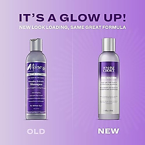 The Mane Choice The Alpha Easy On The Curls Detangling Hydration Shampoo, Gentle, Non-Stripping Clarifying Shampoo, Helps Remove Knots & Tangles, Supports Natural Hair Growth & Retention, 8 oz