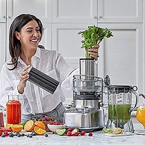 Breville 3X Bluicer Pro Blender & Juicer, Brushed Stainless Steel, BJB815BSS