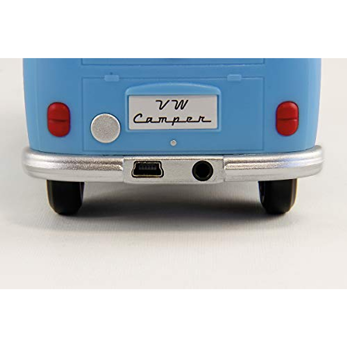 BRISA VW Collection - Volkswagen Samba Bus T1 Camper Van Portable Bluetooth Speaker, Wireless/Cordless with Great Sound Quality & Unique Design (Scale: 1:20 / Blue & White)
