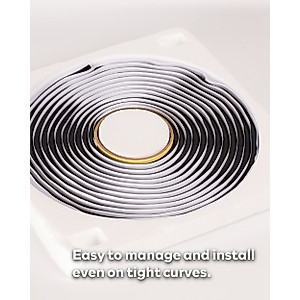 XFasten Butyl Headlamp Sealant, 7 millimeters x 20 Feet, 7 millimeters Thick, OEM Grade Automotive Rubber Butyl Rope Tape for Headlamp, Headlight, Windshield, Window, and Pool Light Sealant Tape