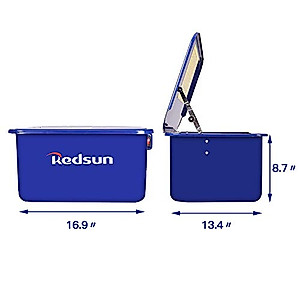 Parts Washer 3.5 Gallon Capacity Tank Cabinet Portable Automotive Parts Cleaner for Wheel Bearings, Gears, and carburetors (Blue)…