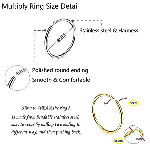 NewCraft Women's 3 Sets 160Pcs Studs Rings Hoops, Surgical Stainless Steel Hypoallergenic Nose Piercing Jewelry, NS01,