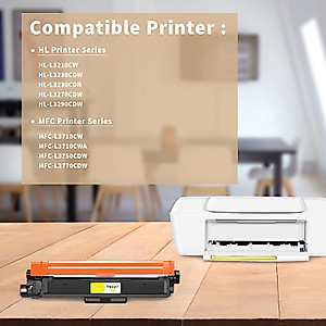 XJI Compatible Toner Cartridges Replacement for Brother TN227 TN-227 TN227BK TN227C TN227M TN227Y TN223 TN-223, for HL L3210CW L3230CDW L3270CDW L3290CDW MFC L3710CW L3750CDW L3770CDW Printer (4 Pack)