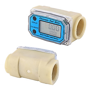 Turbine meter, digital mini turbine meter fuel meter 15-120 l/min 1"NPT counter, often used to measure