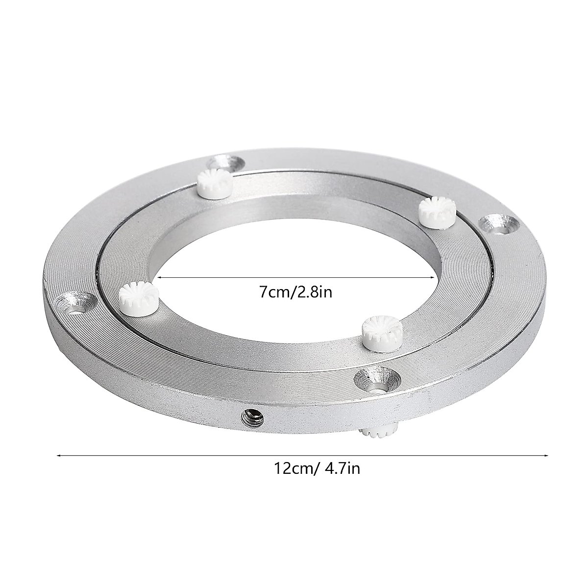 Silent Turntable Improved Cabinet & Drawer Organization Lazy Susans Mute Aluminum Alloy Non‑Slip Rotating Turntable Hardware for Dining‑Table of Homes and Hotels[5 inches]