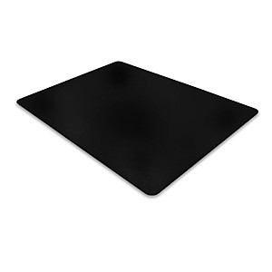 Advantagemat Black Vinyl Rectangular Chair Mat for Carpets - 48" x 60"