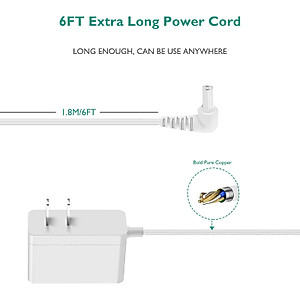 Lnauy for Black and Decker Cordless Vacuum Charger, Adapter Compatible with Black and Decker N511997 90602523-04 Cordless Stick Handheld Vacuum 23V Power Supply Cord