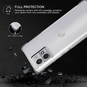 SHYXGLON Clear Ultra Thin Transparent Slim Cover for Motorola Moto ThinkPhone 5G, Soft TPU Flexible Bumper Shockproof Phone Case with Airbag Protection