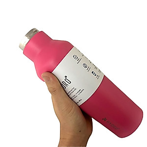 Neoflam Airtight 17oz Insulated Stainless Steel Tumbler – Slim, Cupholder Friendly Travel Mug, Reusable Hot & Cold Drink Bottle for Coffee, Water, Iced Tea & More (500ml, Hot Pink)