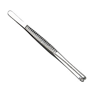 Labtron Russian Tissue Forceps - Stainless Steel, Medical Tool and Surgical Scissors, 6" Length, 2755
