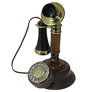 Opis 1921 Cable C: The Wood Candlestick Retro Telephone/Antique Phone/Old Phone/Retro Phone/Rotary Phone/Old Telephone/Vintage Phone/Vintage Telephone / 50s Phone/Antique landline Phone